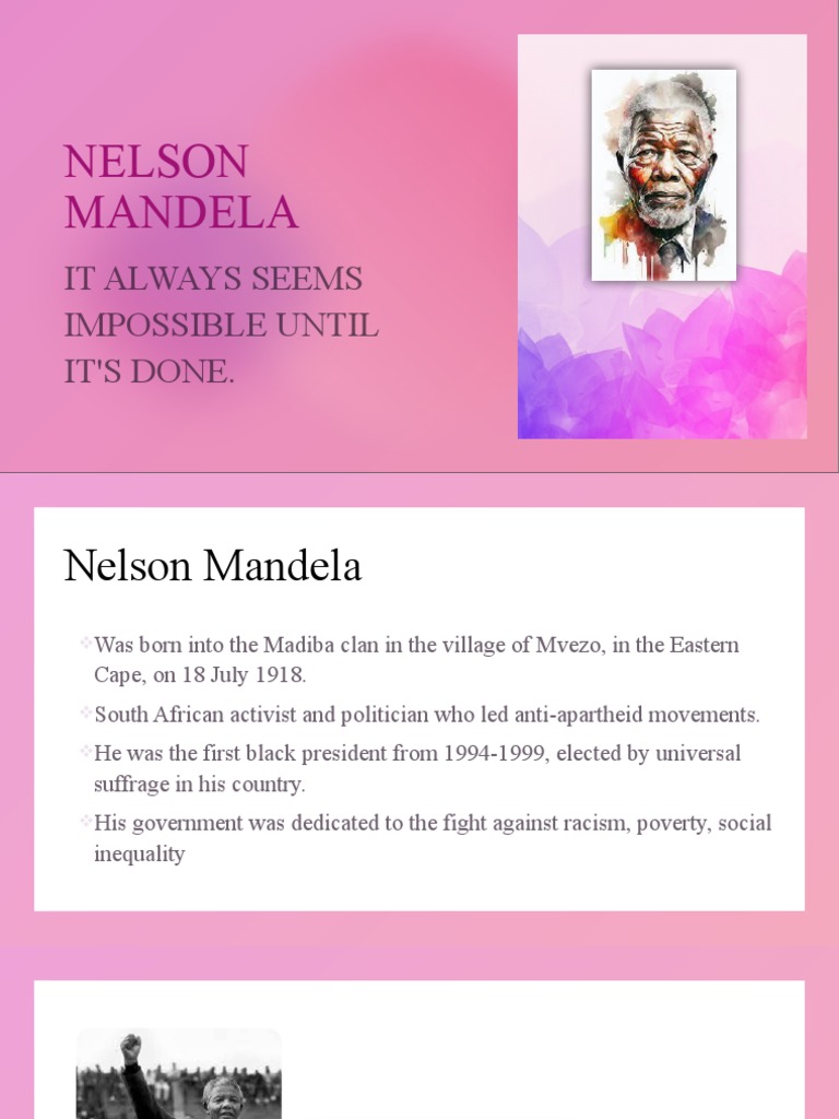 Nelson Mandela | PDF