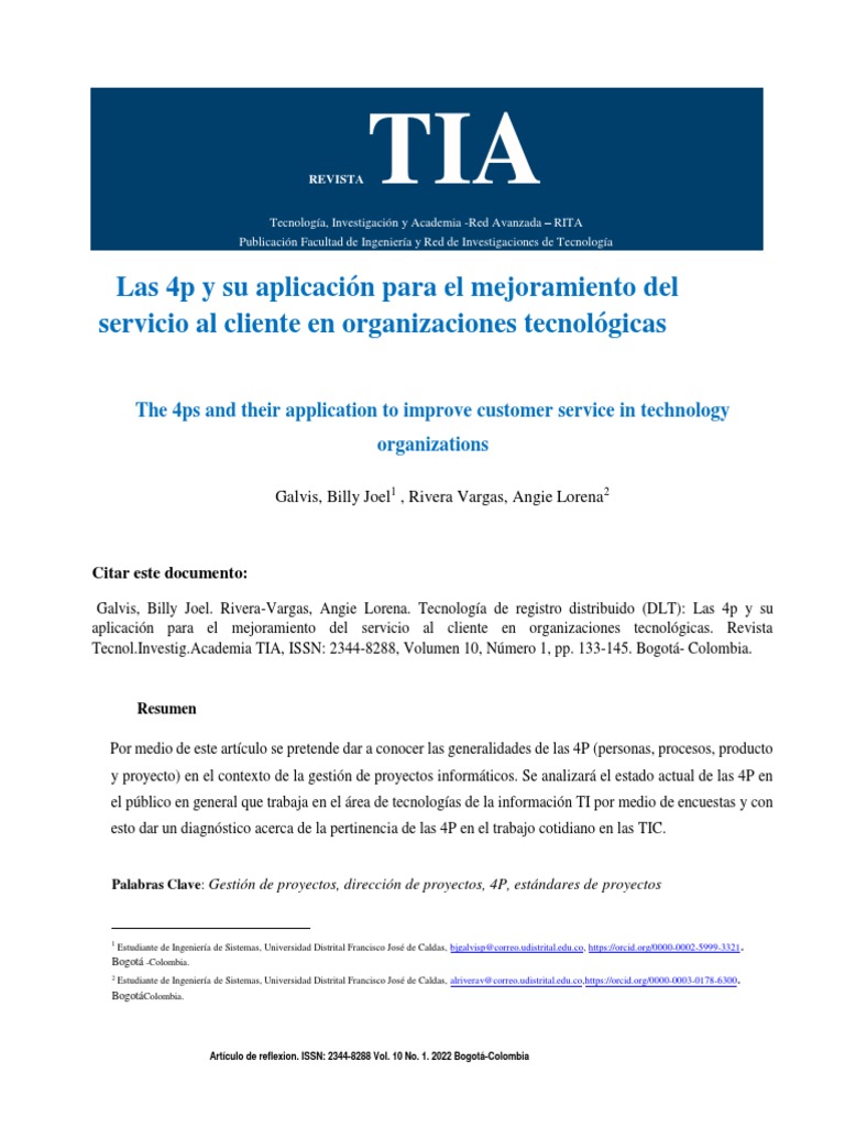 Aplicación para El Mejoramiento Del Servicio Al Cliente en Organizaciones Tecnológicas | PDF ...