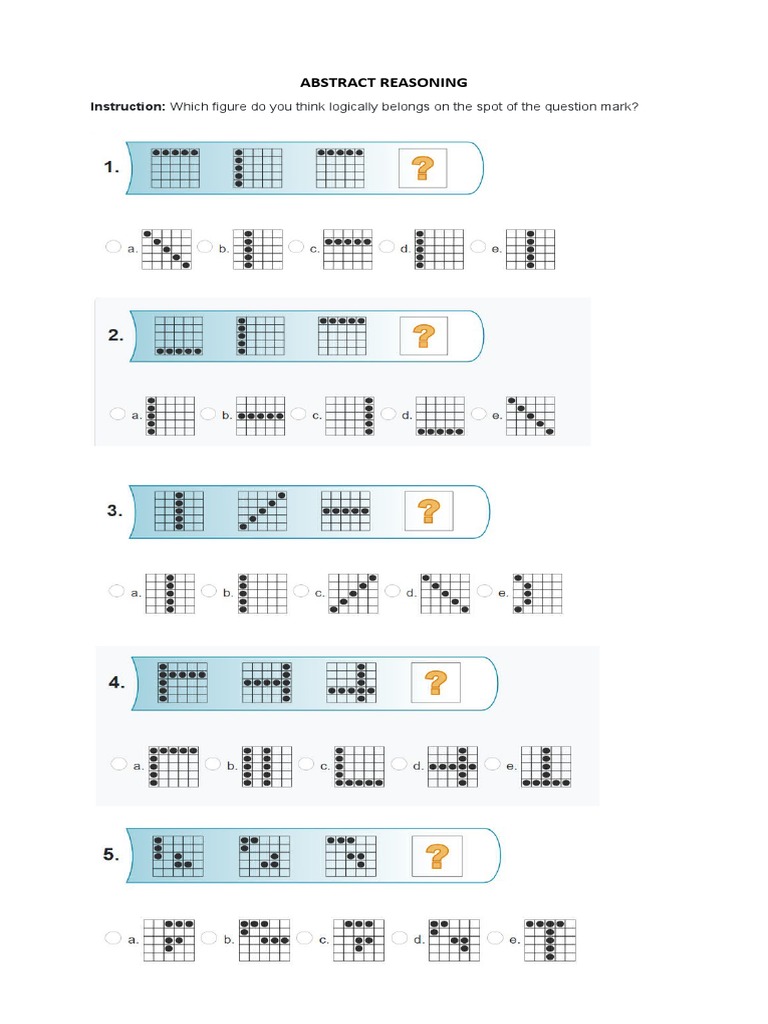 Abstract Reasoning | PDF