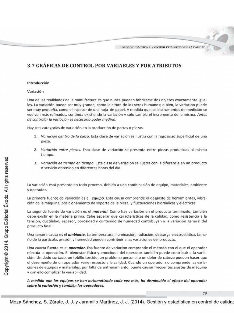 Gestión y Estadística en Control de Calidad | PDF