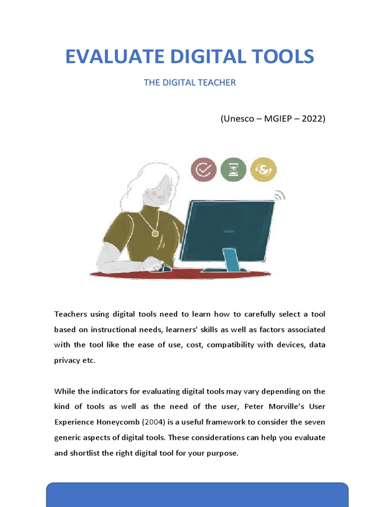 Evaluate Digital Tools 1-Mesclado | PDF | Usability | Communication