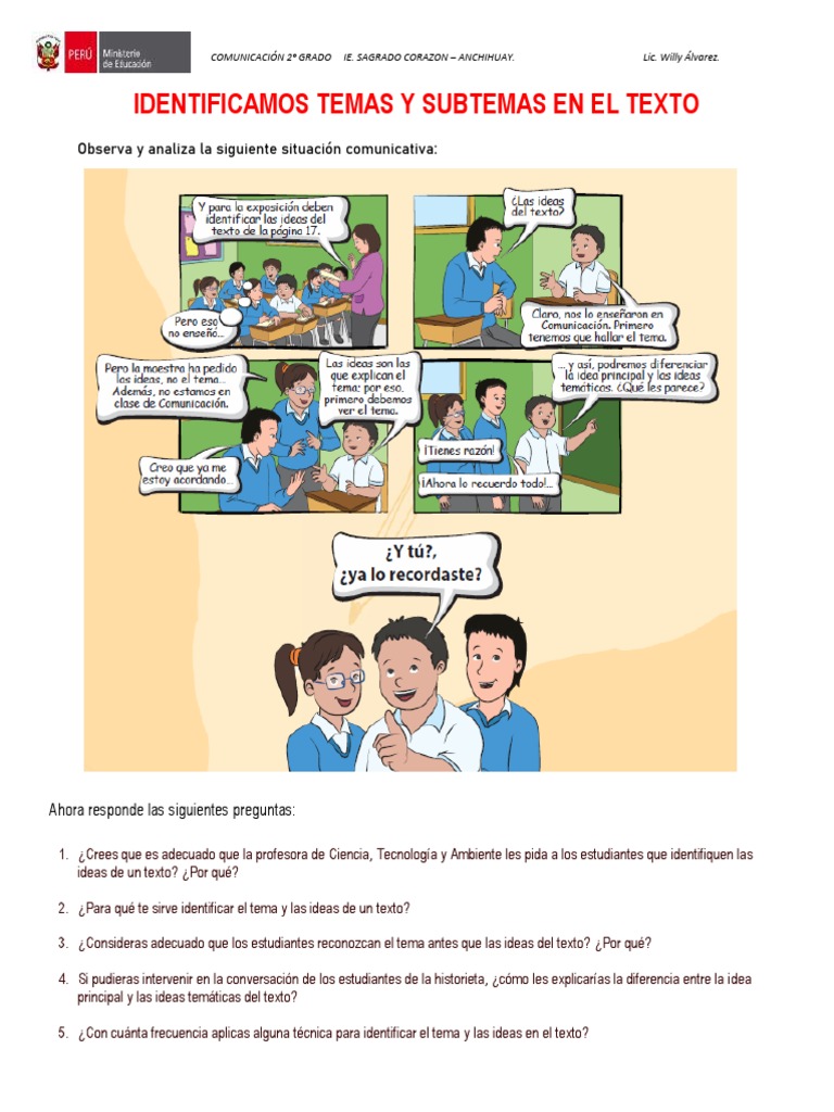 Temas y Sub Temas | PDF