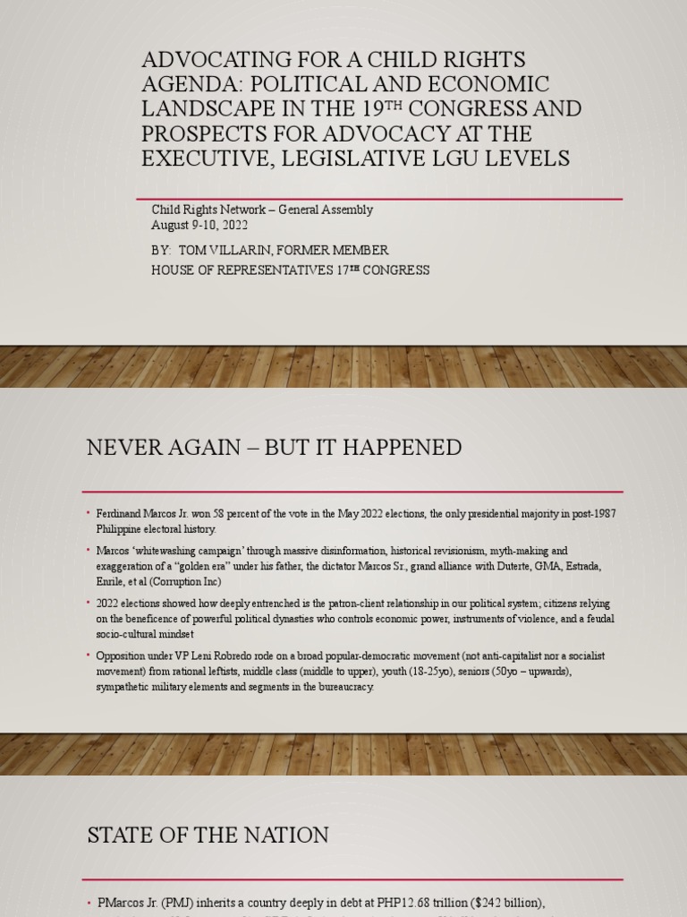 Child Rights Network and Its Legislative Agenda | PDF | Hunger ...