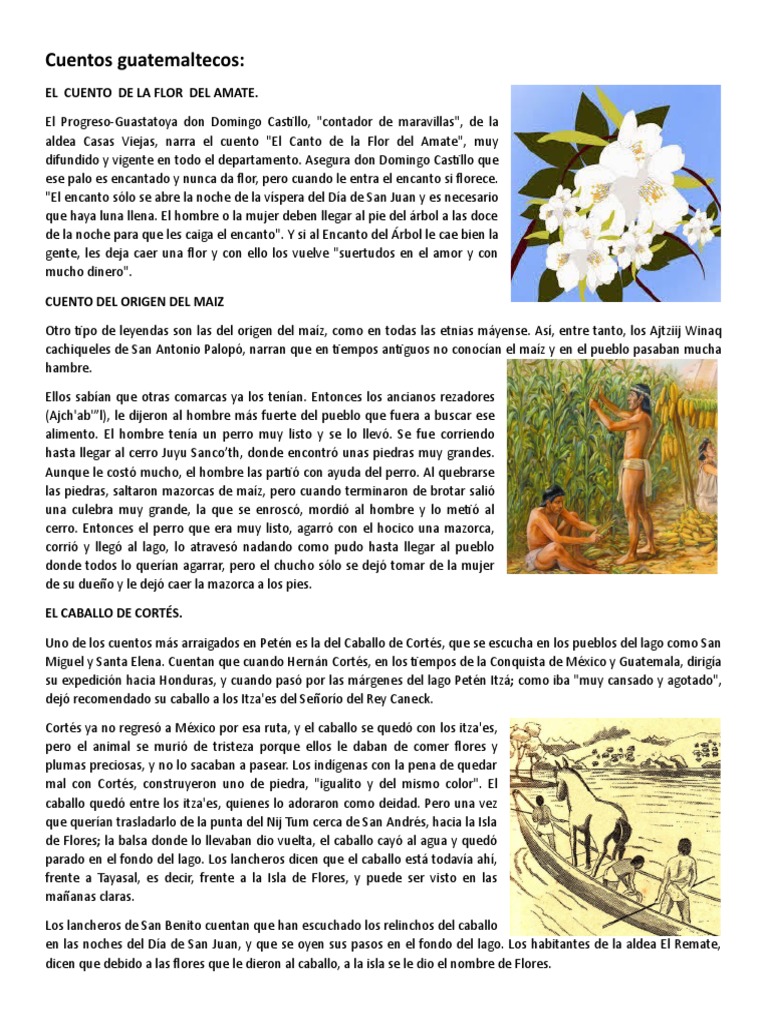 Cuentos y leyendas de Guatemala | PDF | Hernán Cortés | Departamento de ...