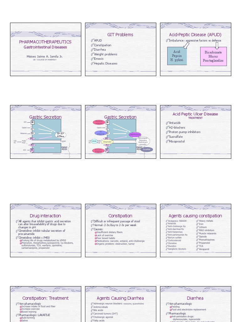 Pharmacotherapeutics for GI Diseases | PDF | Cirrhosis | Drugs