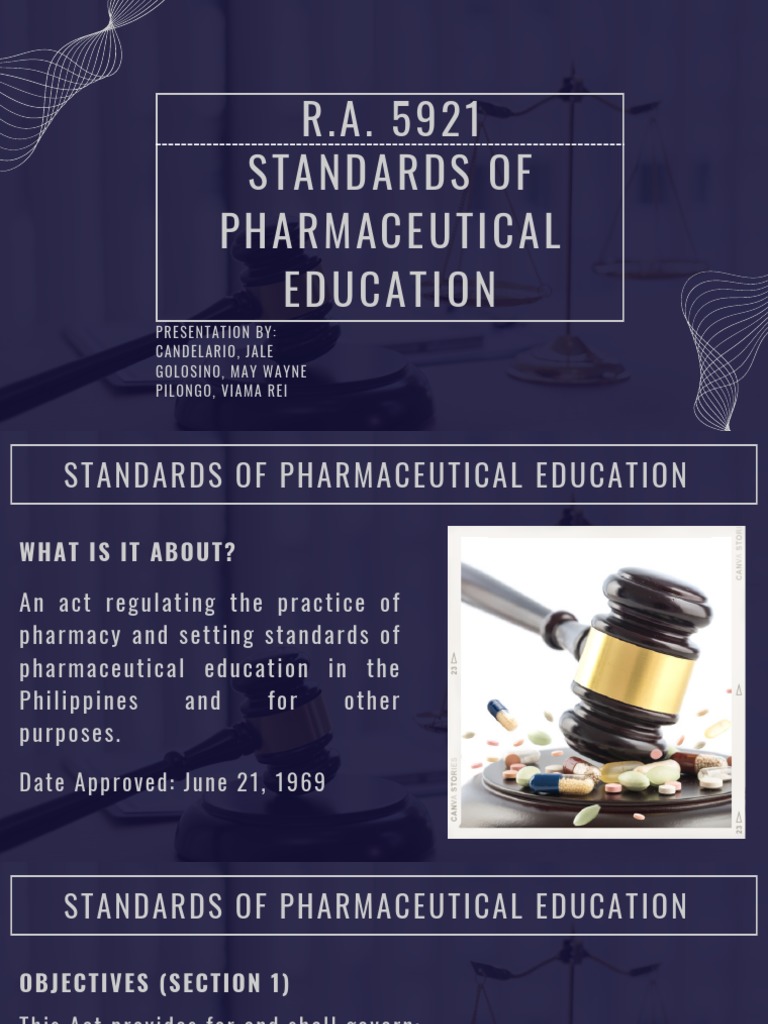 Ra 5921 | PDF | Pharmacy | Pharmacist