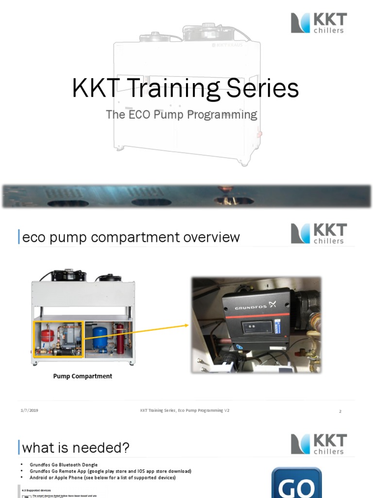 KKT Training Series Eco Pump Programming 2019 Updated | PDF | Bluetooth | I Phone