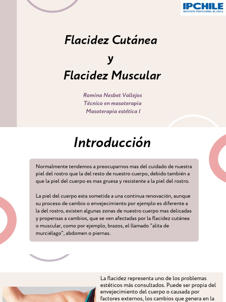 Tipos y Causas de Flacidez Cutánea | PDF | Masaje | Músculo