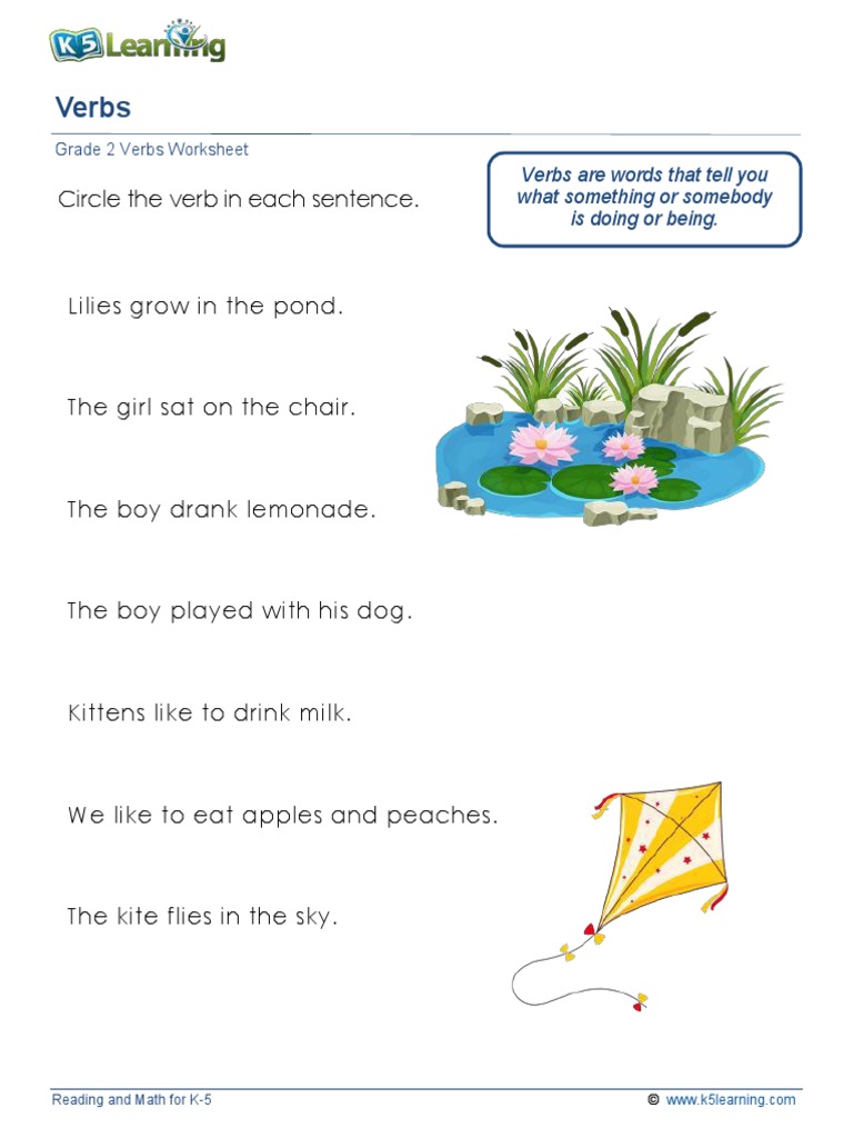 2nd Grade Circle Verb 3 | PDF