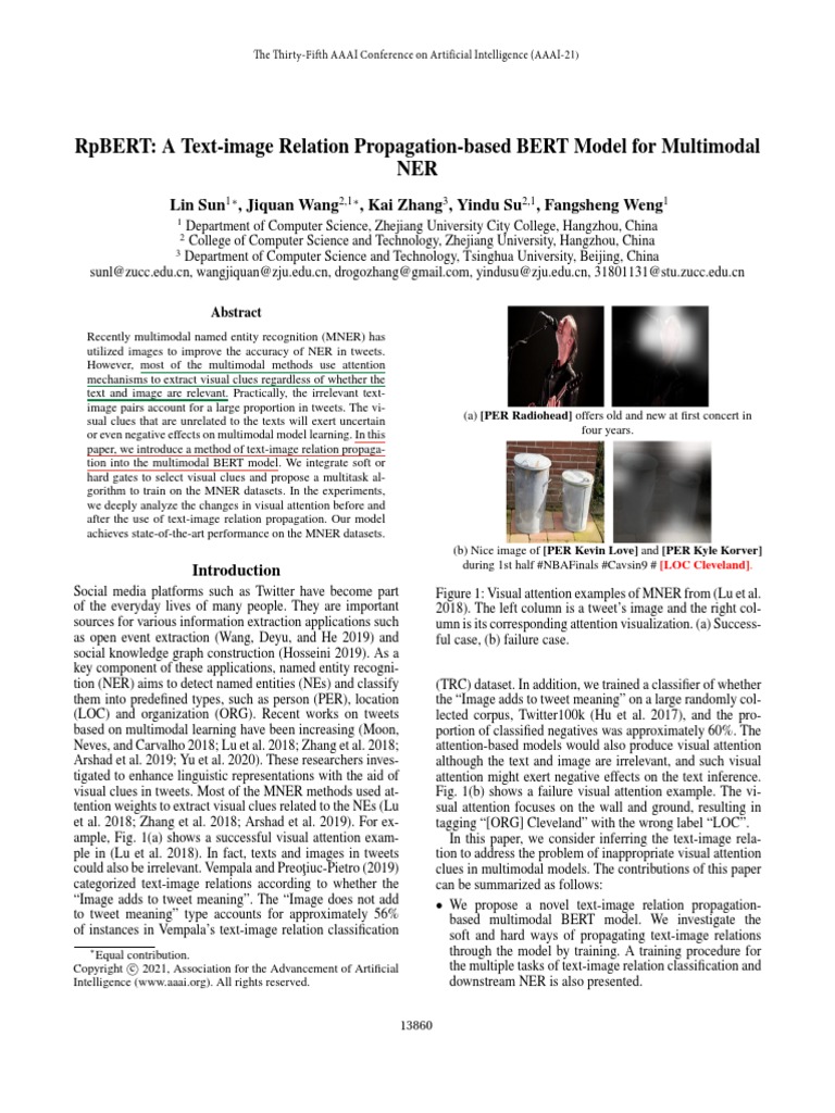 2021_AAAI-RpBERT- A Text-image Relation Propagation-based BERT Model for Multimodal NER | PDF ...