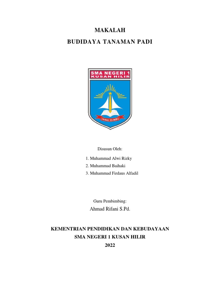 Makalah Budidaya Tanaman Padi | PDF
