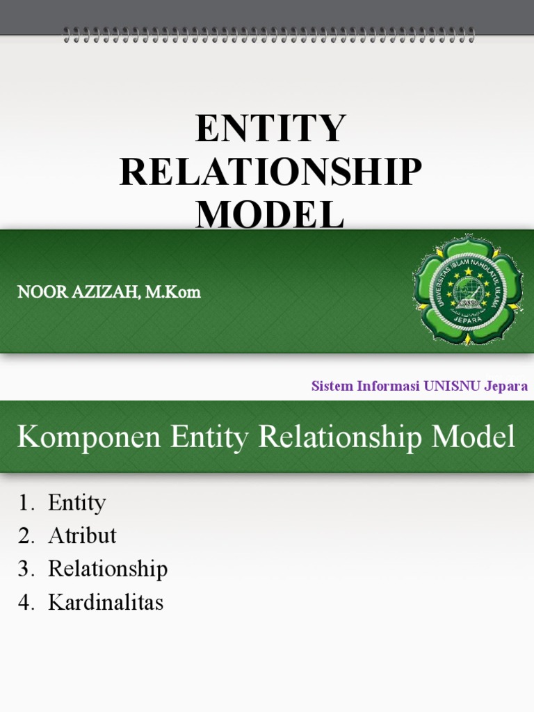 Komponen Model Hubungan Entitas | PDF | Karier & Perkembangan | Sains ...