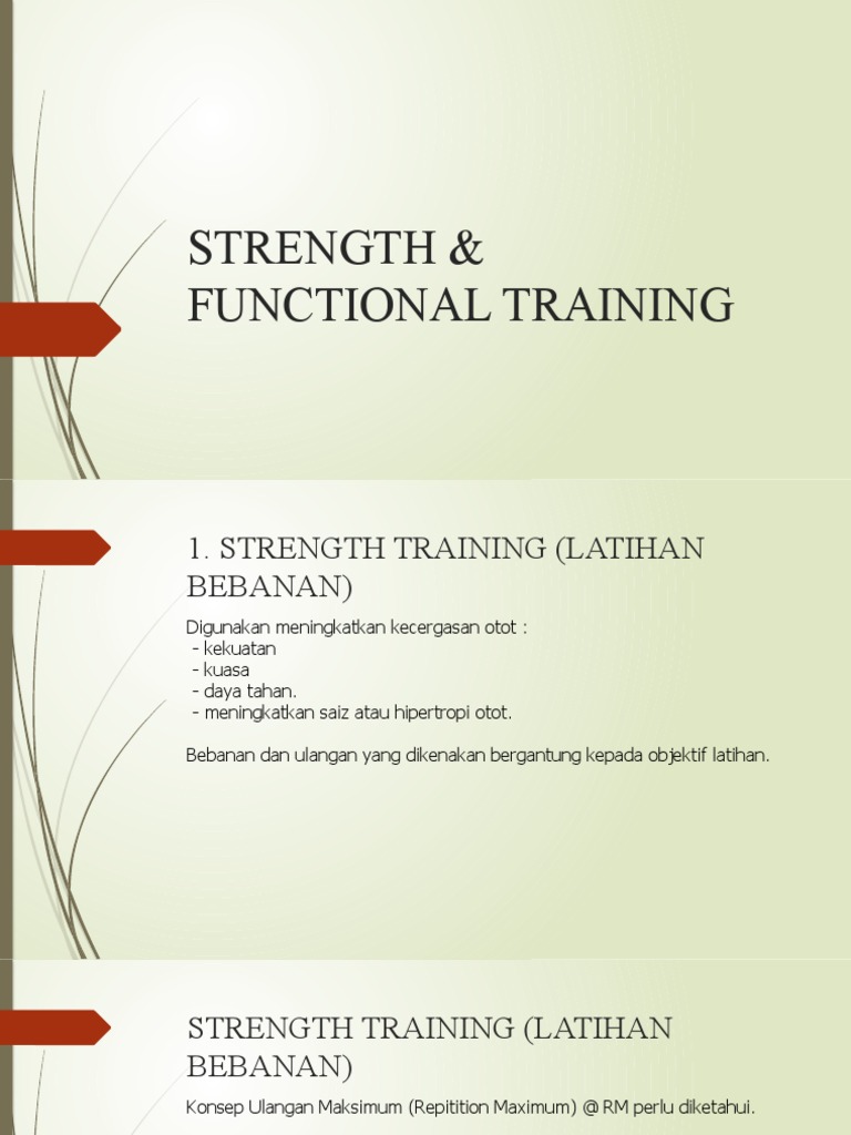 Slot 2 Strenght Training Dan Functional Training | PDF