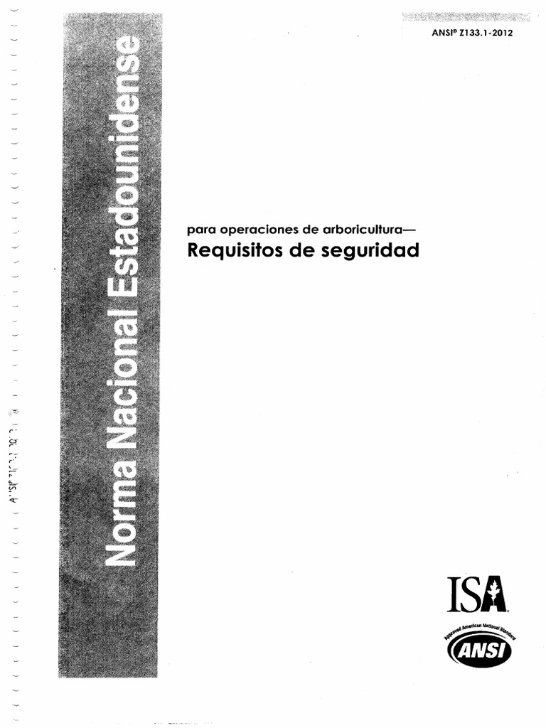 ANSI Z133-1.PDF Versión 1 | PDF | Electromagnetismo | Ingenieria Eléctrica