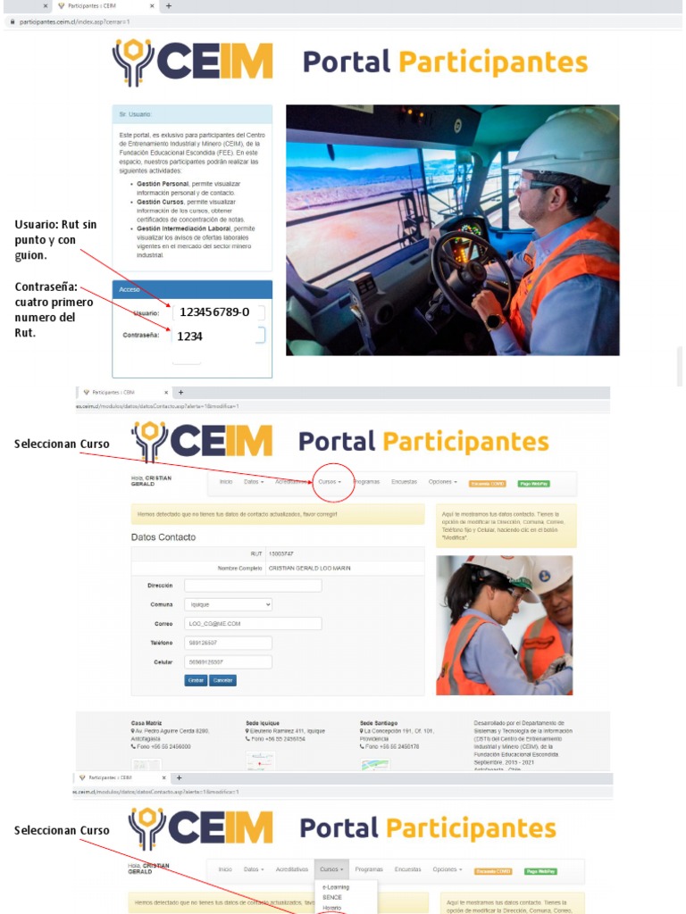 Instructivo Descarga de Certificado Cursos CEIM | PDF