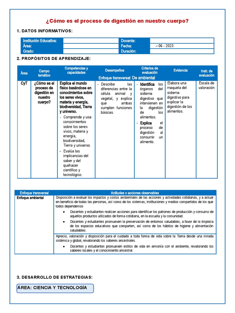 5° CyT Cómo Es El Proceso de Digestión en Nuestro Cuerpo | PDF ... 5° CyT Cómo Es El Proceso de Digestión en Nuestro Cuerpo | PDF ...