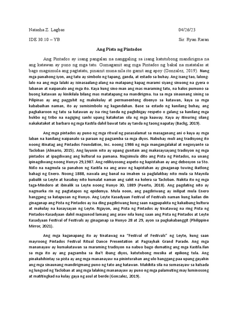 Lagbas - IDE - Written Report | PDF