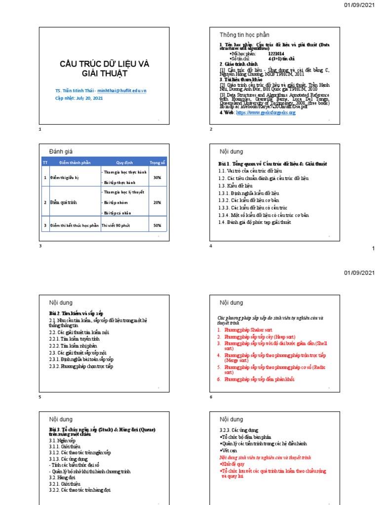 Bài 1 Tổng Quan Về CTDL GT | PDF