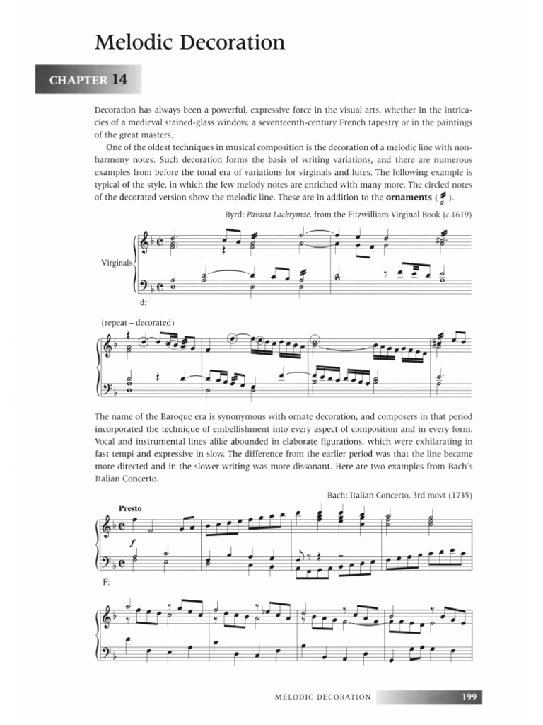 Butterworth - Melodic and Harmonic Decorations | PDF