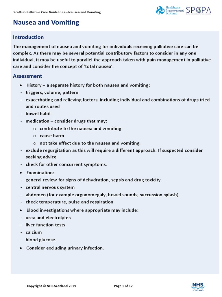 40 2019 Nausea and Vomiting | PDF | Nausea | Vomiting