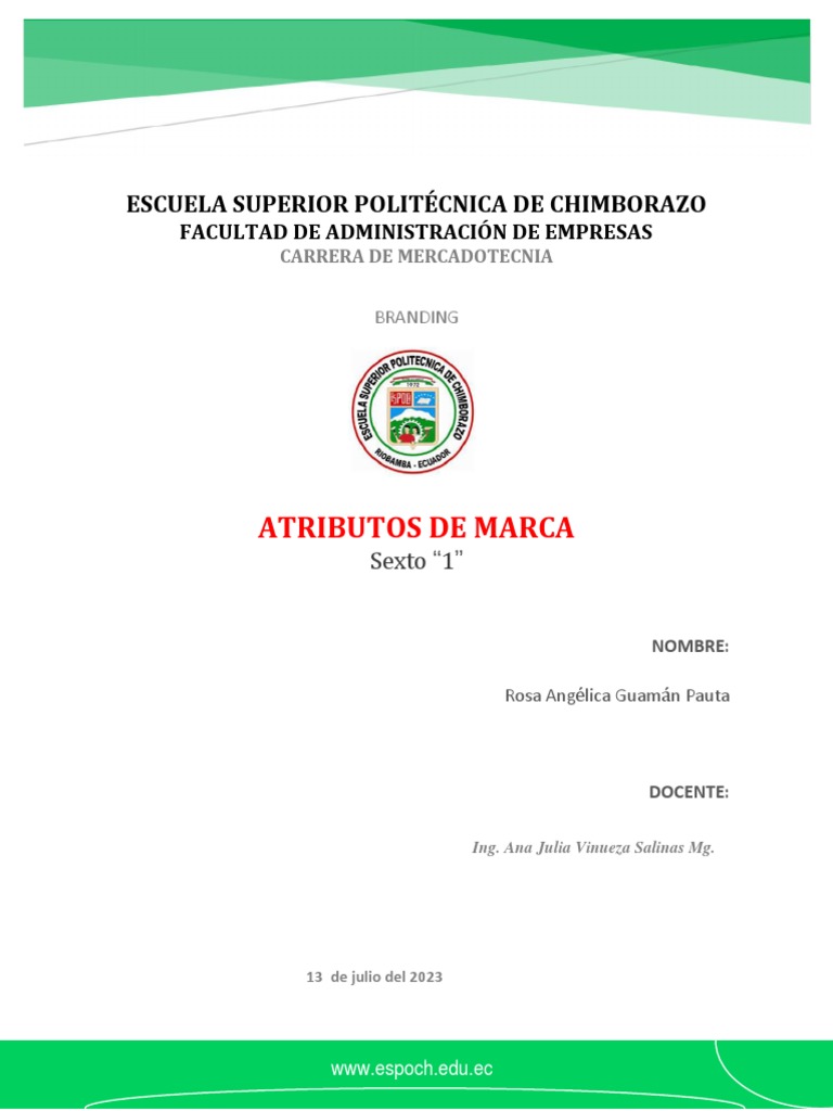 Atributos de Marca | Descargar gratis PDF | café | Starbucks