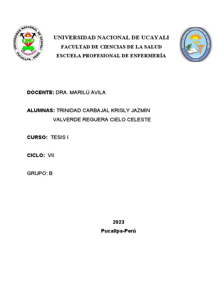 Plantea, Hipot, Probl Obj Antec Marco Tabla Metodologia 6-7 | PDF | Pubertad | Infección ...