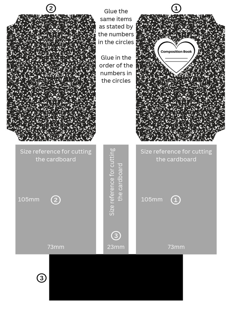 Composition Book Diy Photocard Mini Collbook | PDF