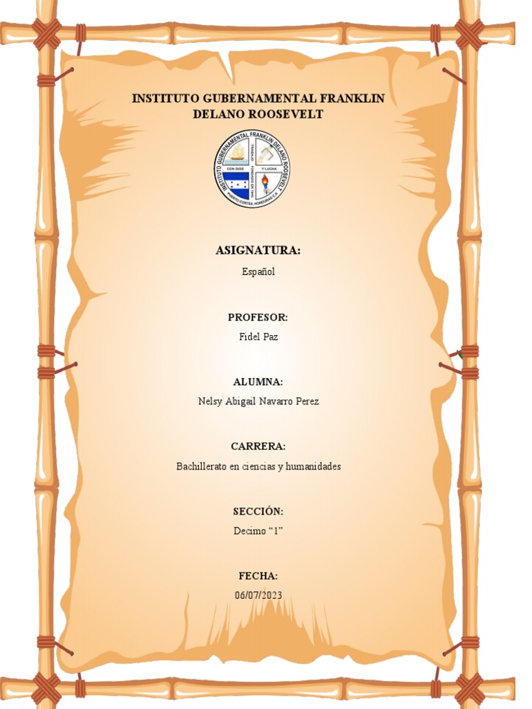Plantilla Pergamino Word | PDF