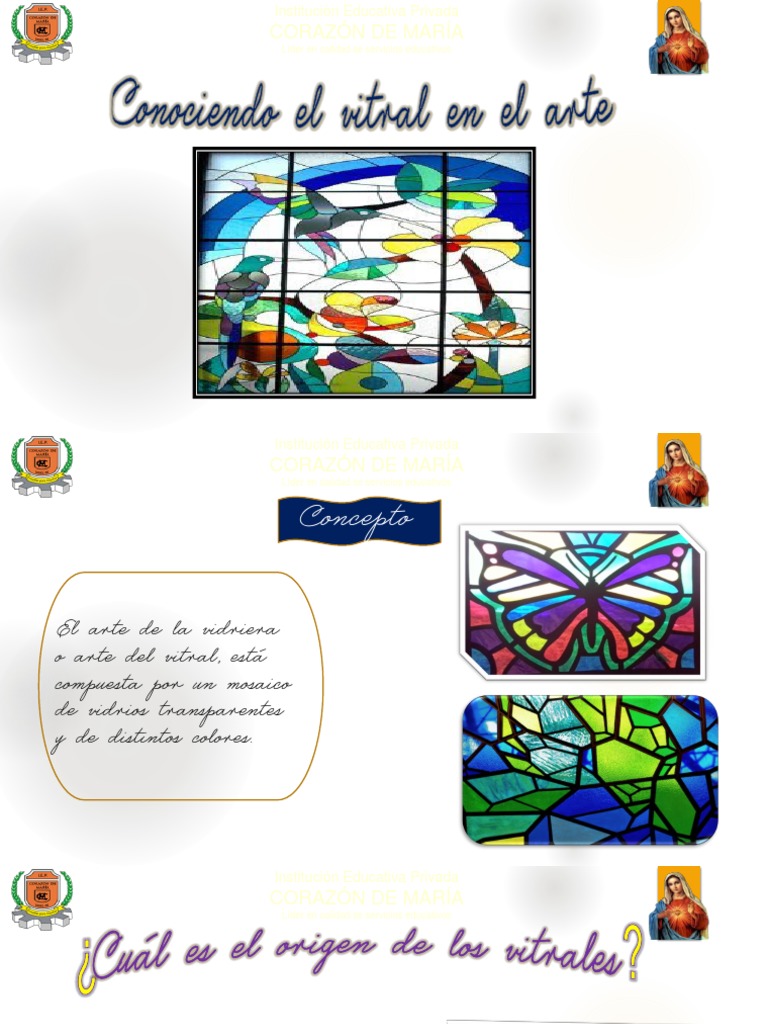 Conociendo El Vitral en El Arte 3°prim | PDF