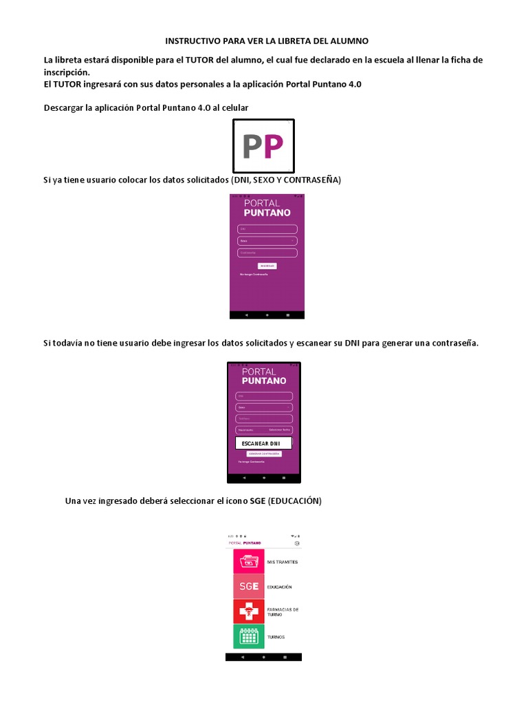 Instructivo para Ver Libretas | PDF