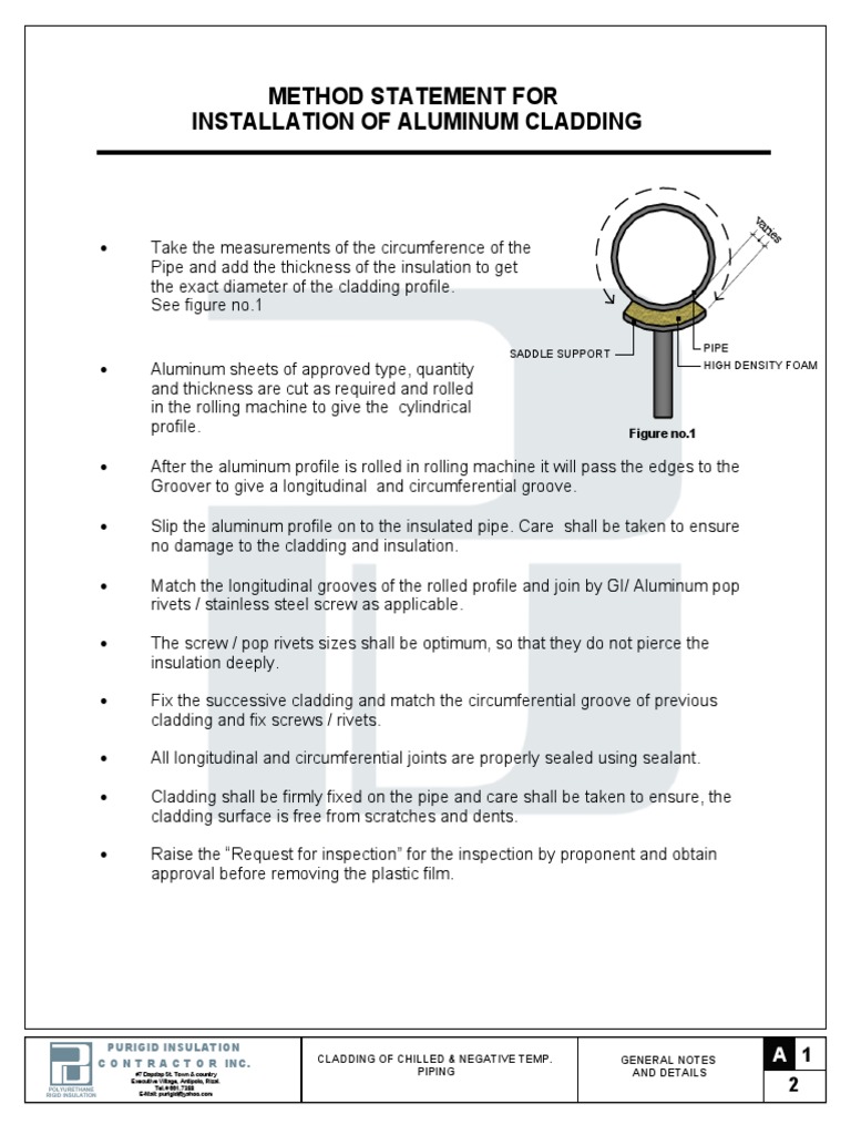 Method For Cladding | PDF | Pipe (Fluid Conveyance) | Rivet