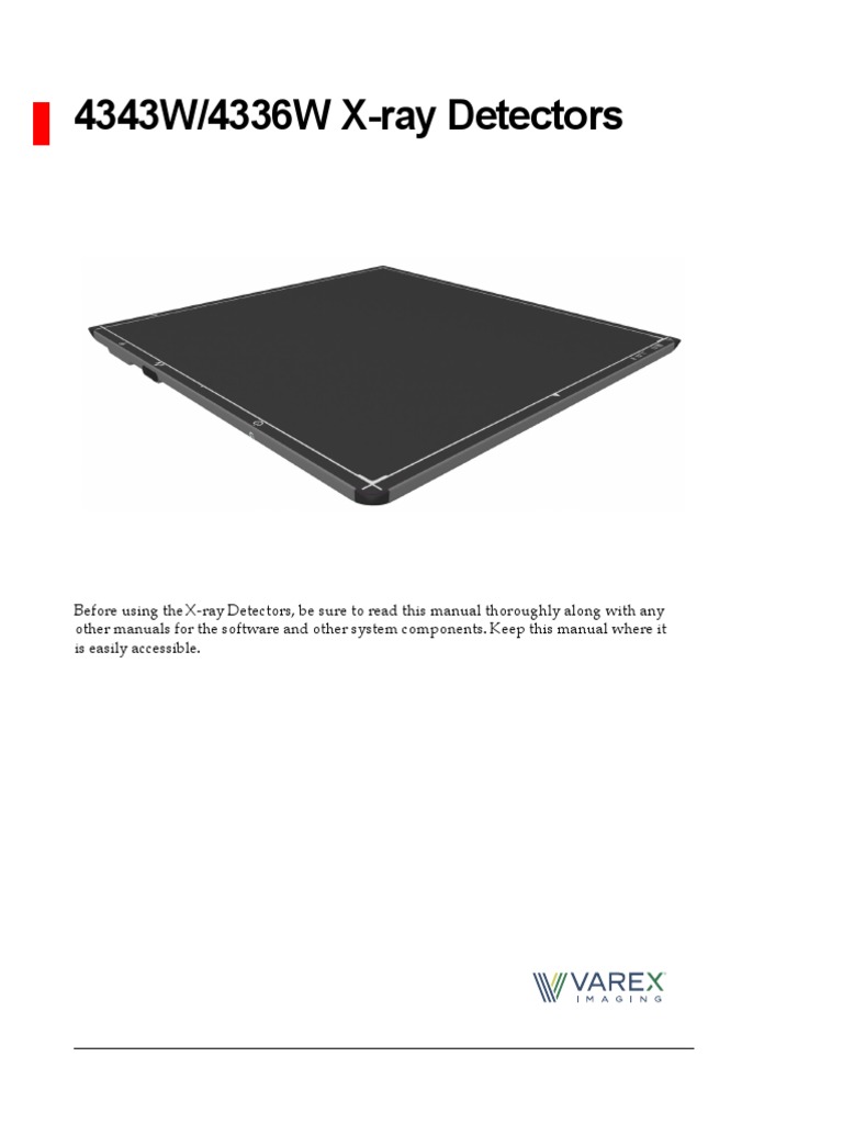 4343W/4336W X-Ray Detectors | PDF | Wireless Lan | X Ray