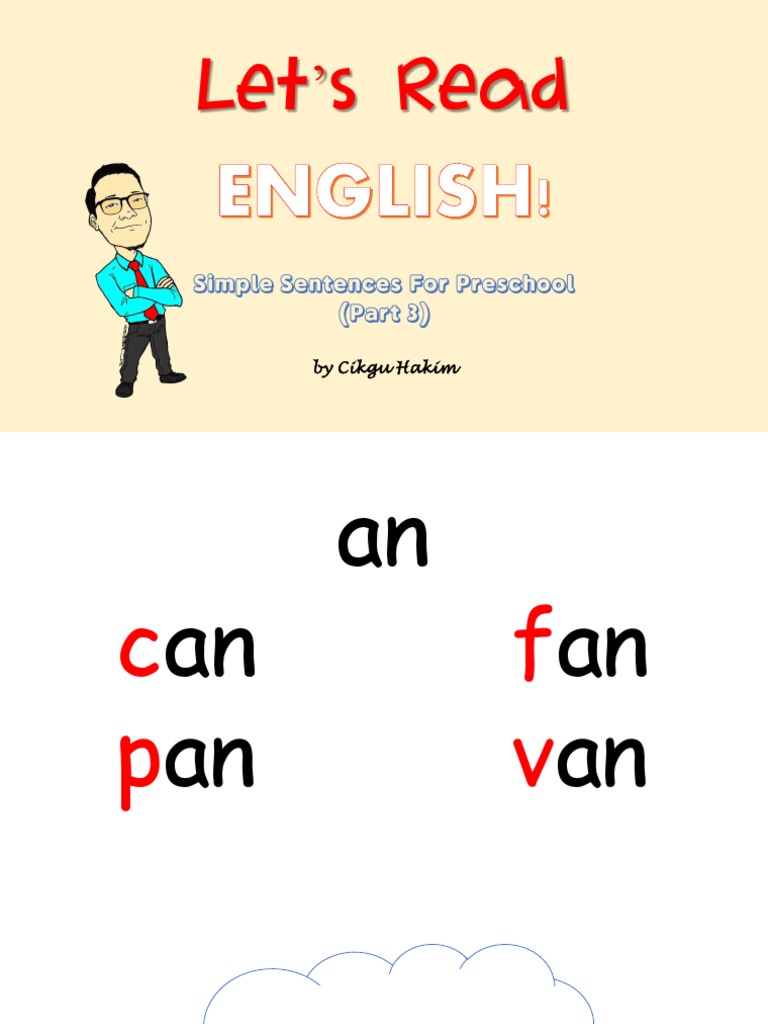 Simple Sentences for Preschoolers | PDF