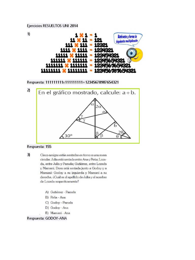 Ejercicios Resueltos Uni 2014 Pdf Geometría Del Plano Euclidiano