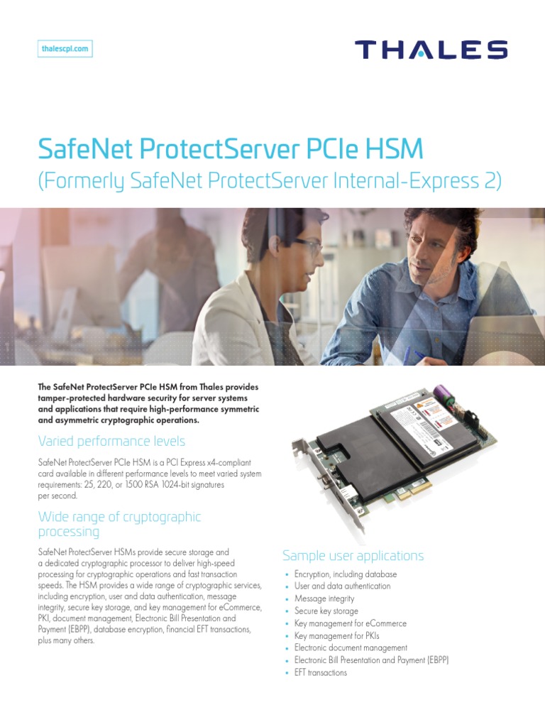 Thales ProtectServer PCIe HSM Overview | PDF | Cryptography | Cybercrime