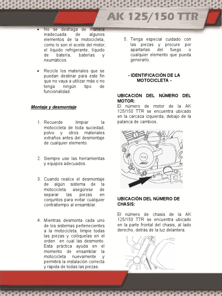 Akt TT 125 | PDF | Motocicleta | Industria automotriz