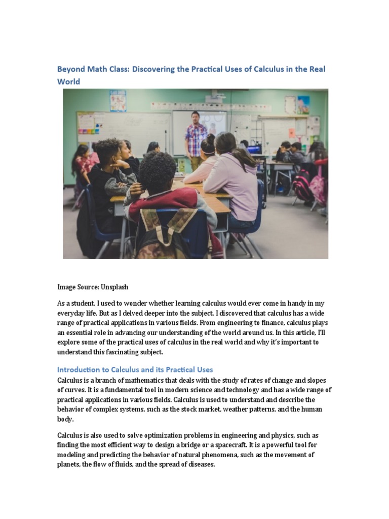 Beyond Math Class | Download Free PDF | Calculus | Mathematics