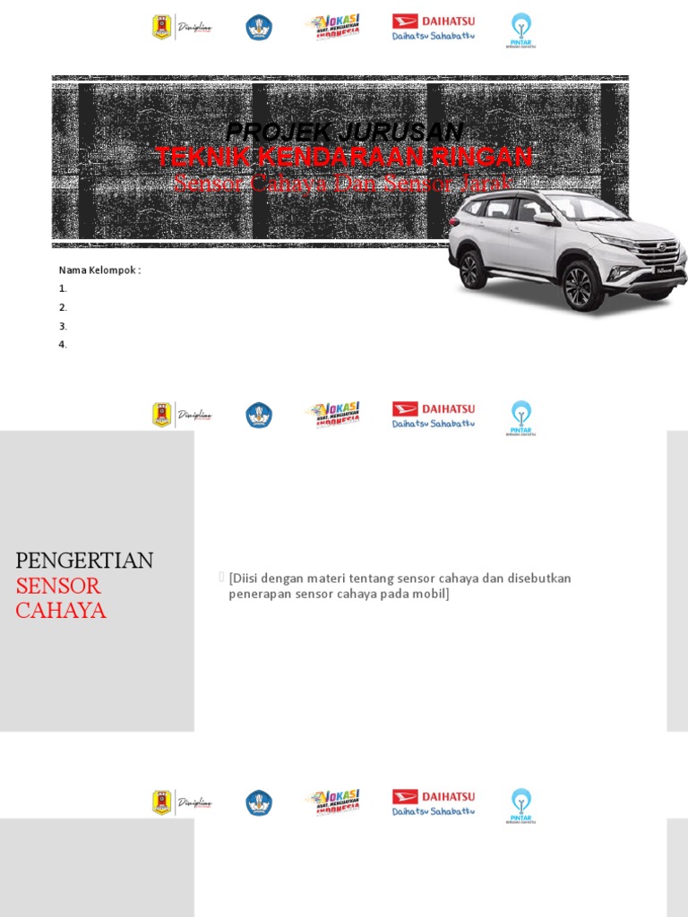 Format Presentasi Projek Jurusan TKR | PDF