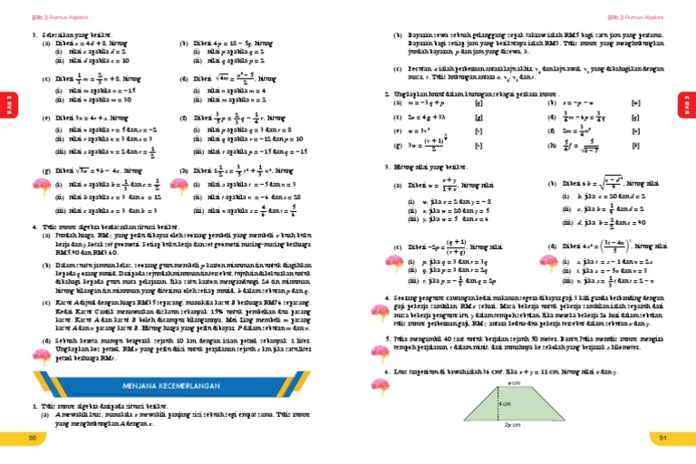 Bab 3 Rumus Algebra - 5 | PDF