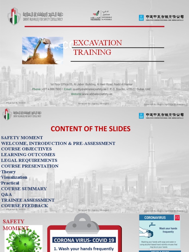 EXCAVATION | PDF | Occupational Safety And Health | Occupational Safety ...