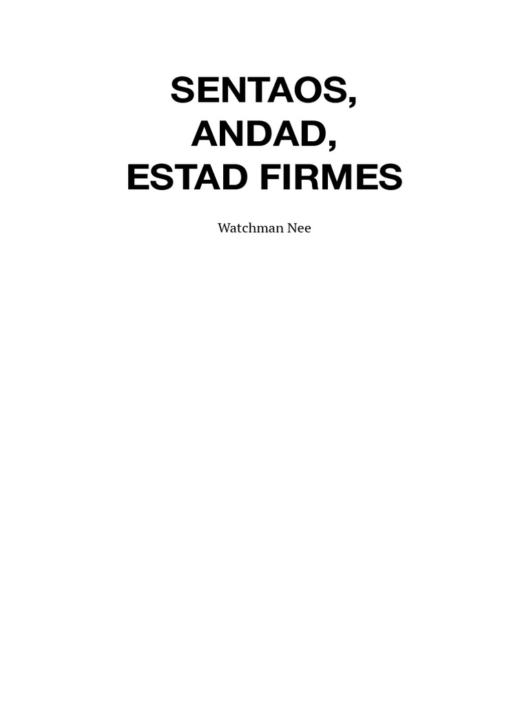 Sentaos-Andad-Estad Firmes A5 | PDF | Cristo (título) | Jesús