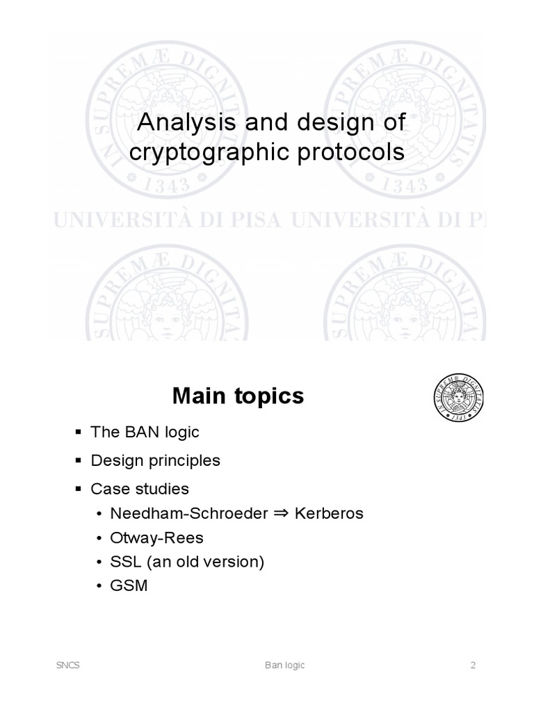 08 Ban-Logic | PDF | Cryptography | Secure Communication