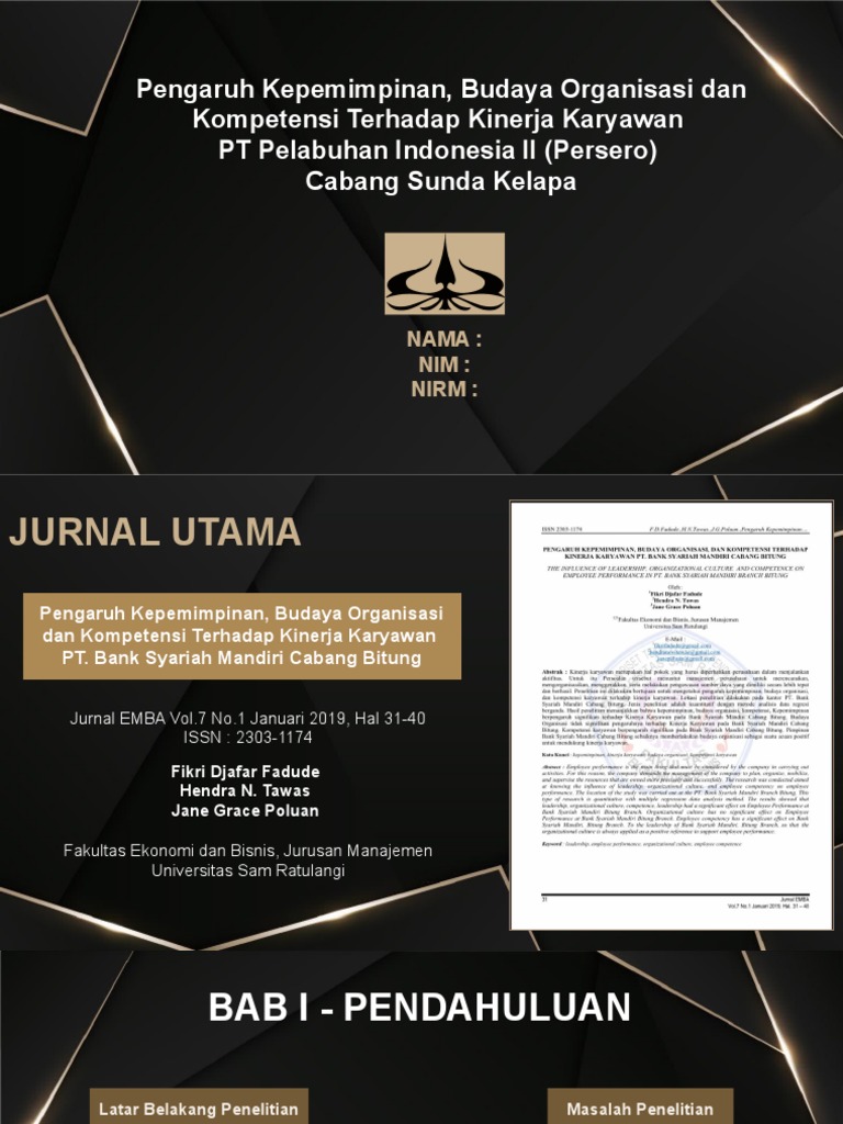 Contoh PPT Skripsi - 2 | PDF