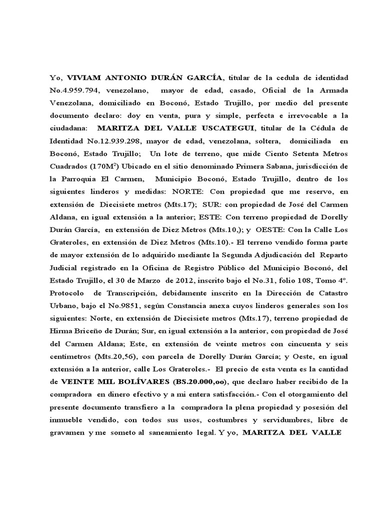 Documento de Venta | PDF