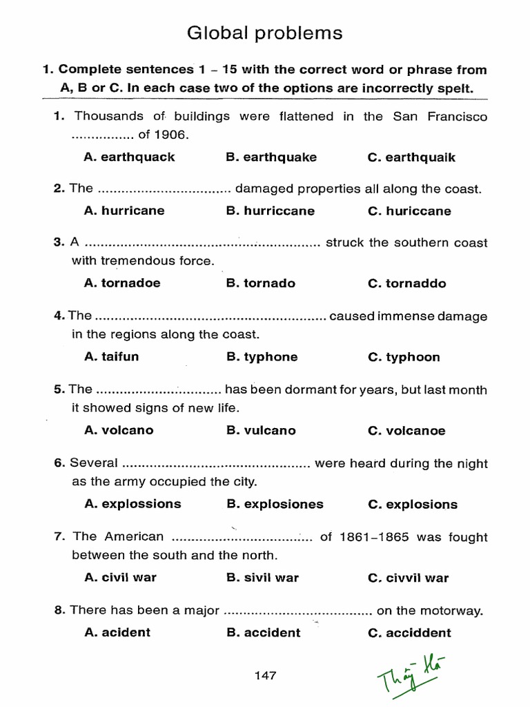 Global Problem Exercise | PDF