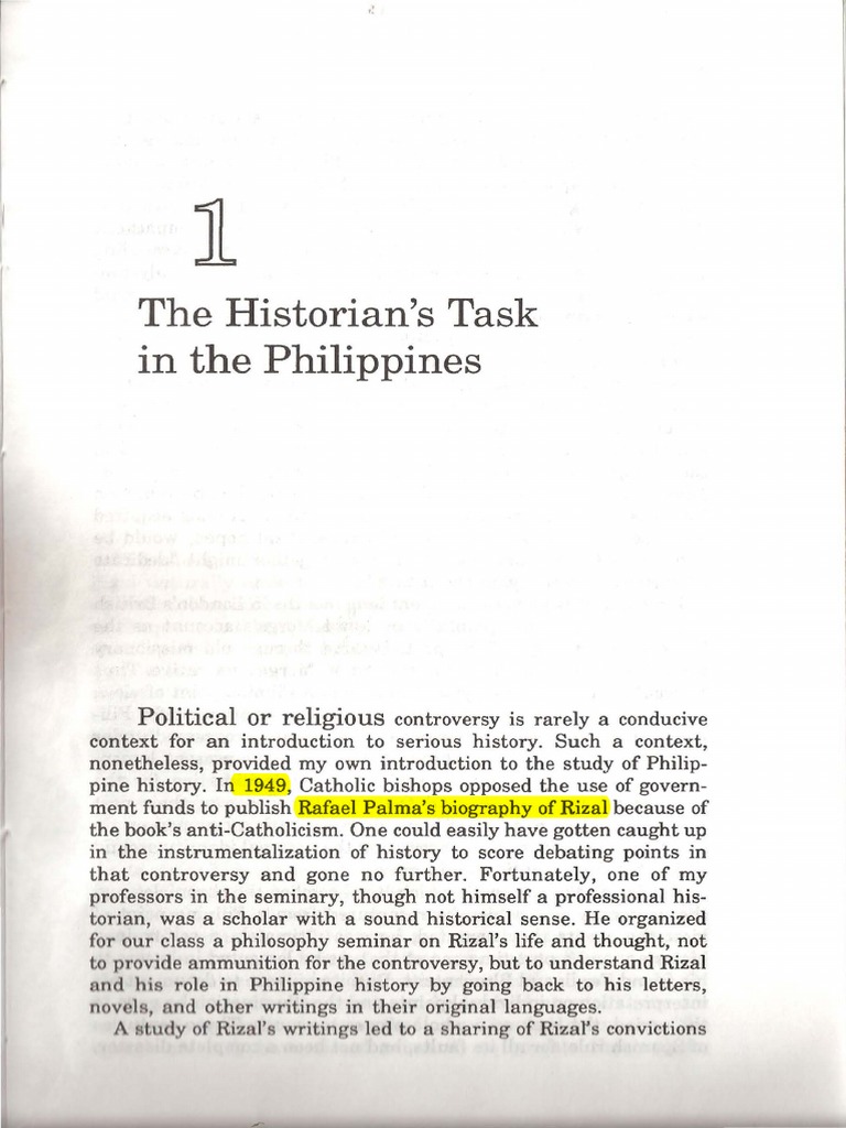 Schumacher The Historians Task in The Philippines | PDF | Philippines ...