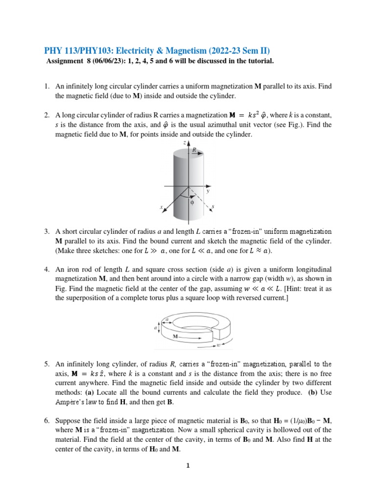 Ha8 Phy113 103 060623 | PDF