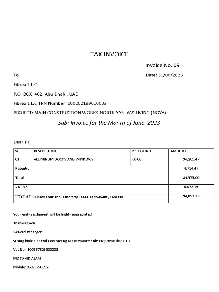 Tax Invoice | PDF