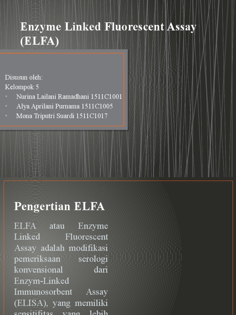 Enzyme Linked Fluorescent Assay Elfa Kelopok 5 Pdf