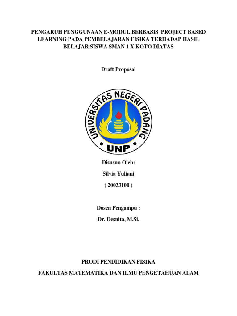 Progress Report 1 - Silvia Yuliani - 20033100 | PDF